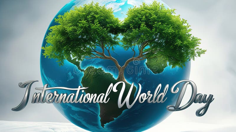 A Globe with a Tree Growing on it for International World Day ...