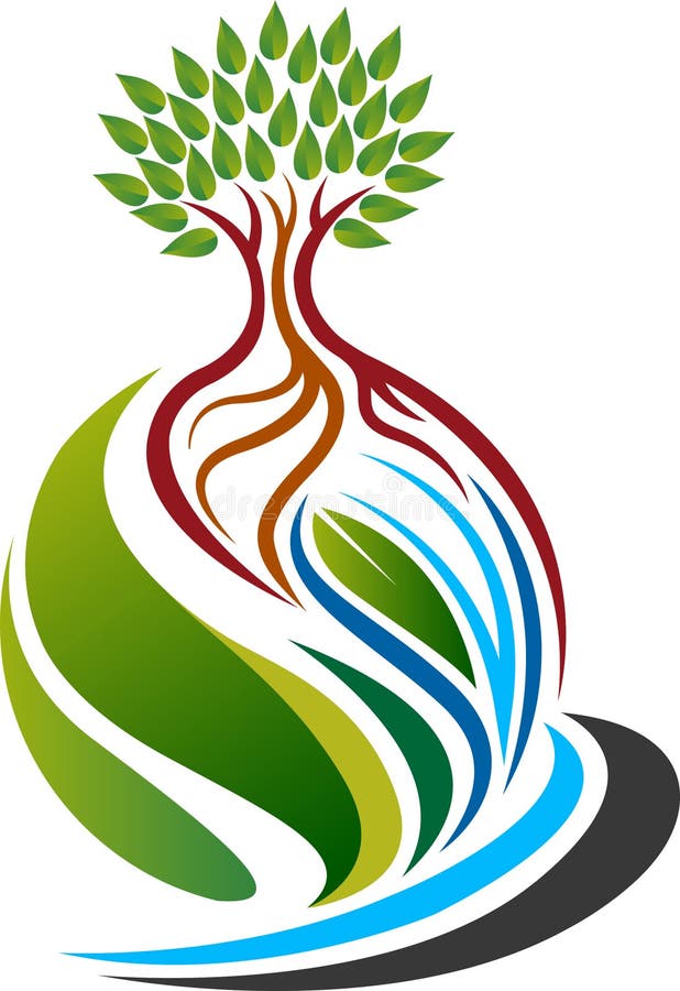 Tree world stock vector. Illustration of sphere, logo - 19330009