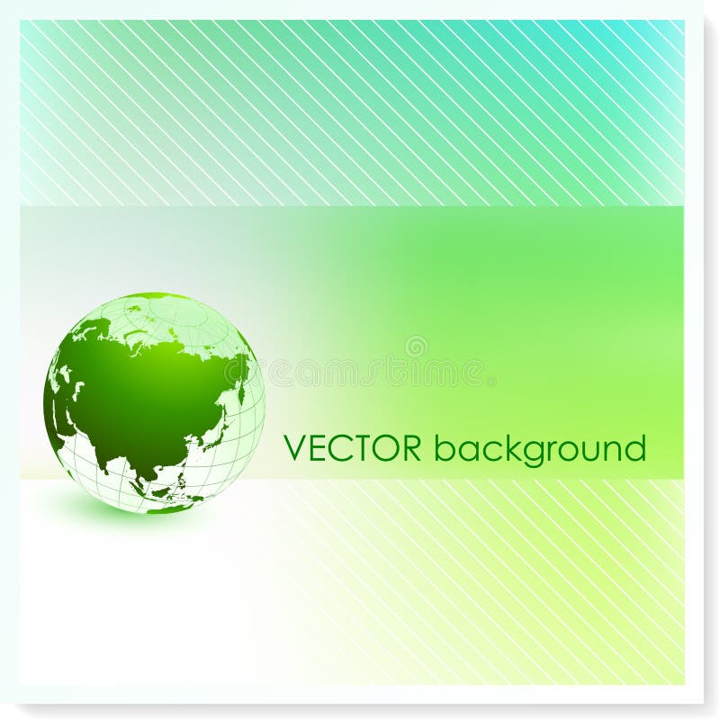 Globe on Vector Background stock illustration. Illustration of nature ...