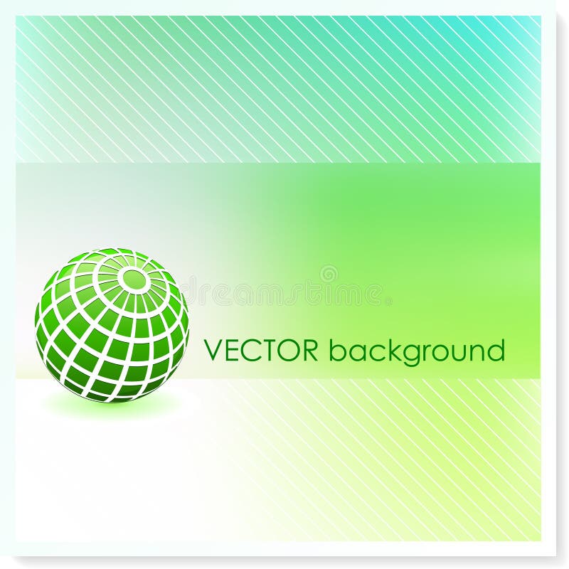 Globe on Vector Background stock illustration. Illustration of sphere ...