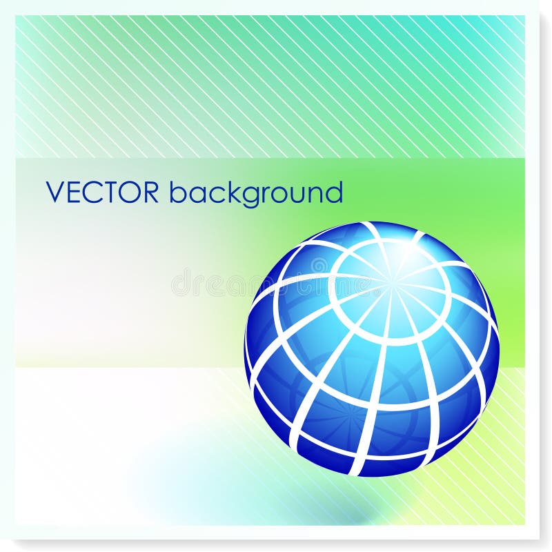 Globe on Vector Background stock illustration. Illustration of blue ...