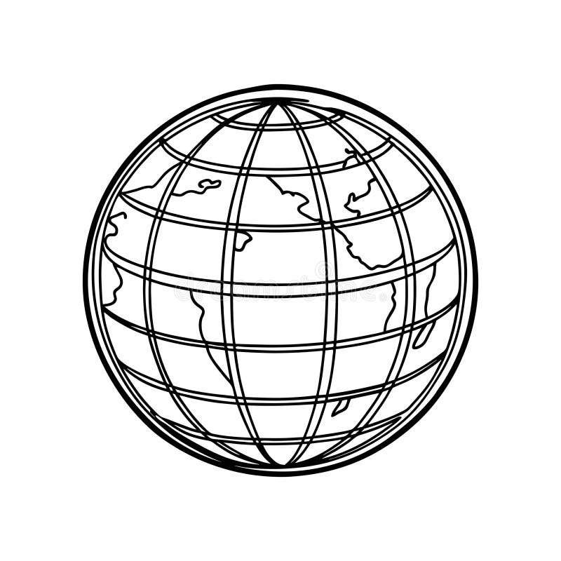 High-Precision Globe Vector for Accurate Geographic Mapping. Stock ...