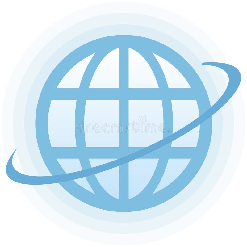 Earth globe Icon set stock vector. Illustration of internet - 46475494