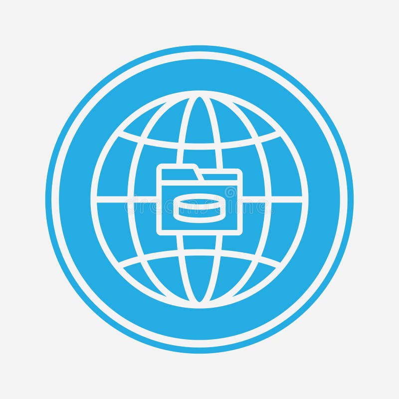 Globe Vector Icon Sign Symbol Stock Illustration - Illustration of ...