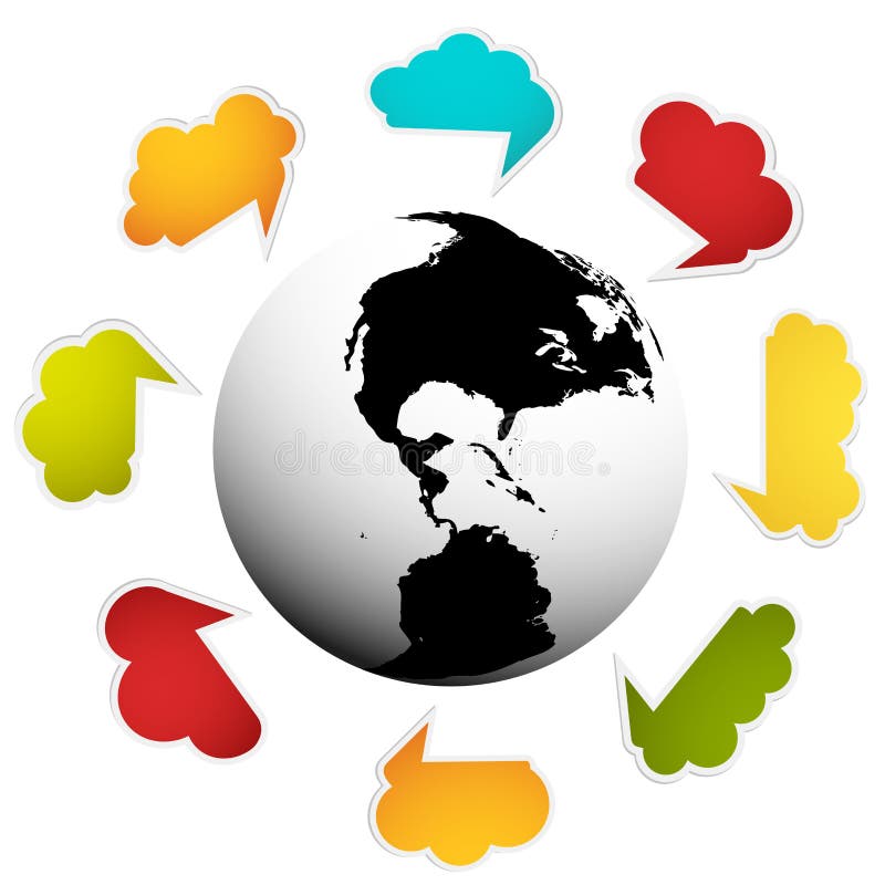 Globe stock vector. Illustration of communication, longitude - 37029121