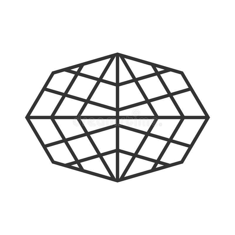 Globe Vector Logo. Earth Planet Symbol Stock Vector - Illustration of ...