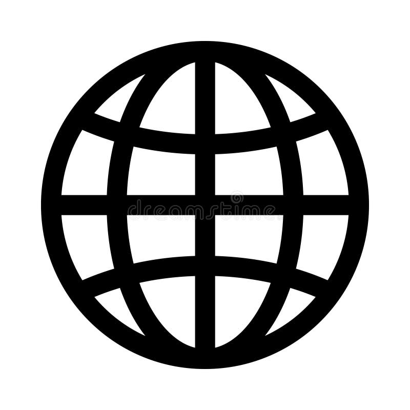 Globe icon. Vector logo stock vector. Illustration of logos - 152013597