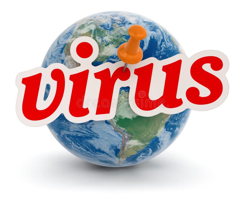 Globe Virus Clipping Path Included Stock Illustrations – 2 Globe Virus ...