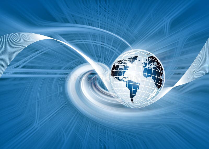 Globe vortex global stock illustration. Illustration of network - 31702380