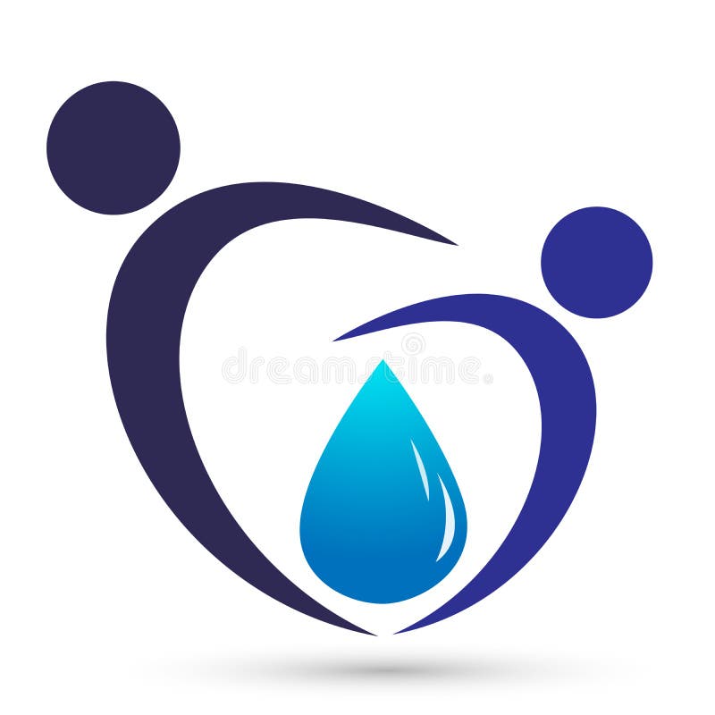 Globe Water Drop Save Logo Concept of Water Drop with World Save Earth ...