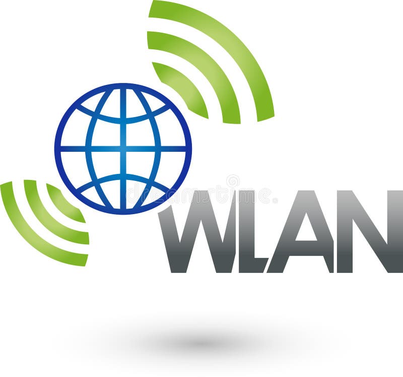 Globe and Wi-Fi Waves, Wi-fi and Internet Logo Stock Vector ...