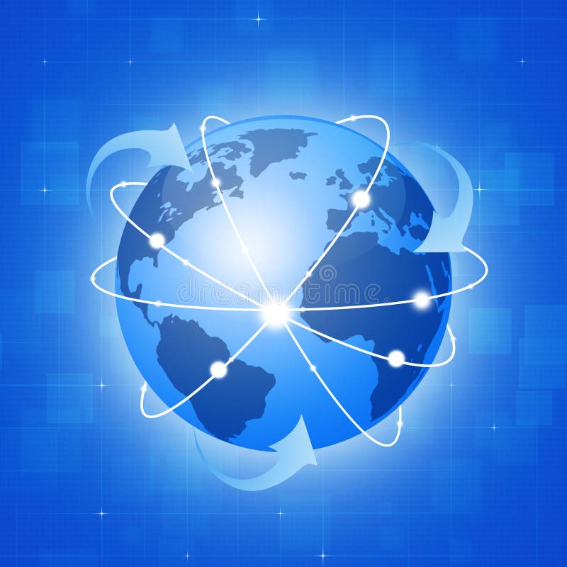 Global Wide Web Computer Infornation Illustration Background Stock ...