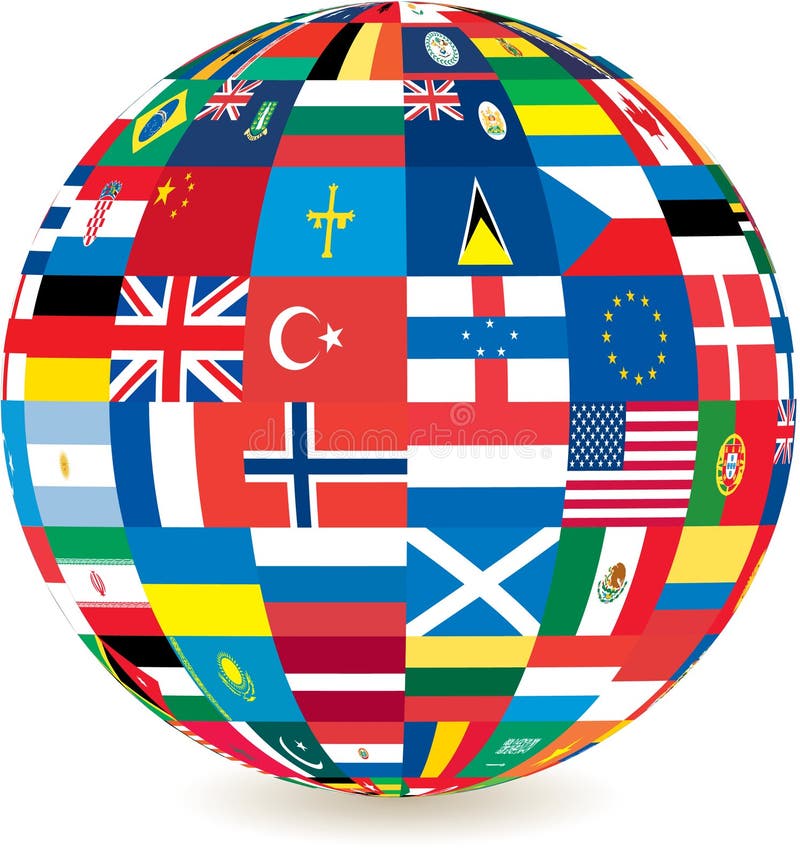Flags World Map Globe Flags World Map Globe