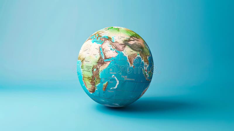 A Globe with the World Map on it Stock Image - Image of sphere ...