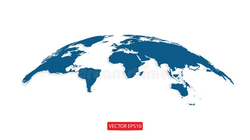 Globe World Map. Vector Illustration Stock Illustration - Illustration ...