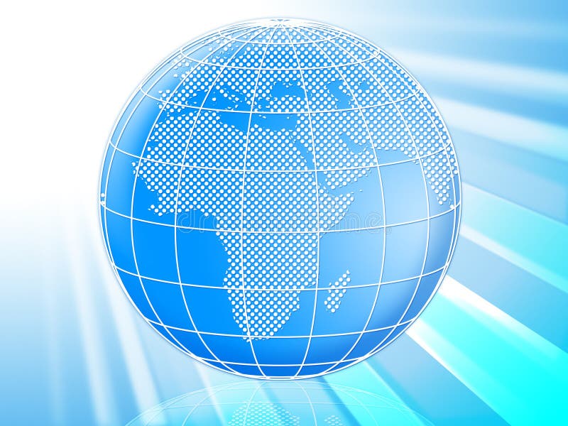 Globe World Means Backgrounds Earth and Global Stock Illustration ...