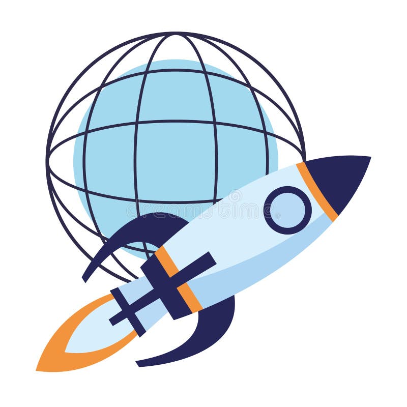 Globe World Sphere Icon Cartoon Stock Vector - Illustration of light ...