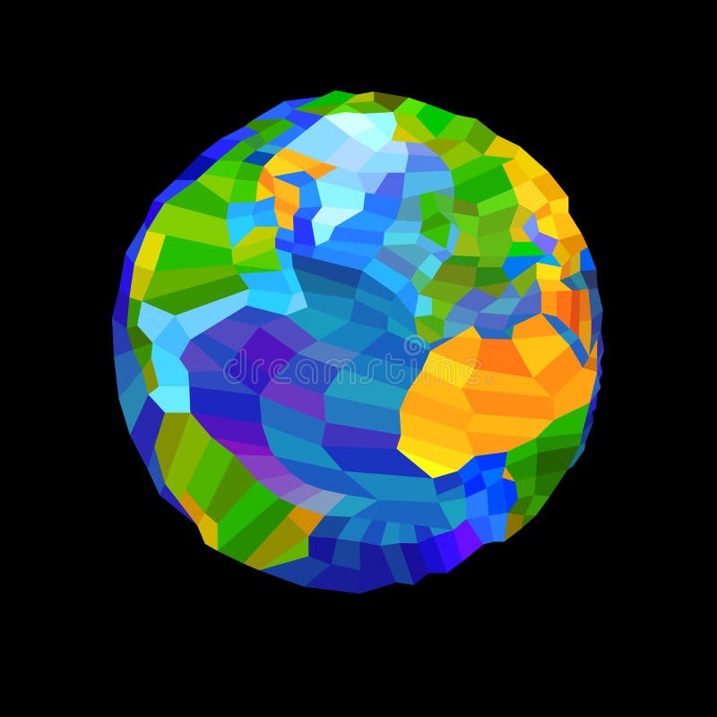 Globe World Vector Earth Globe Planet Graphic Stock Vector ...