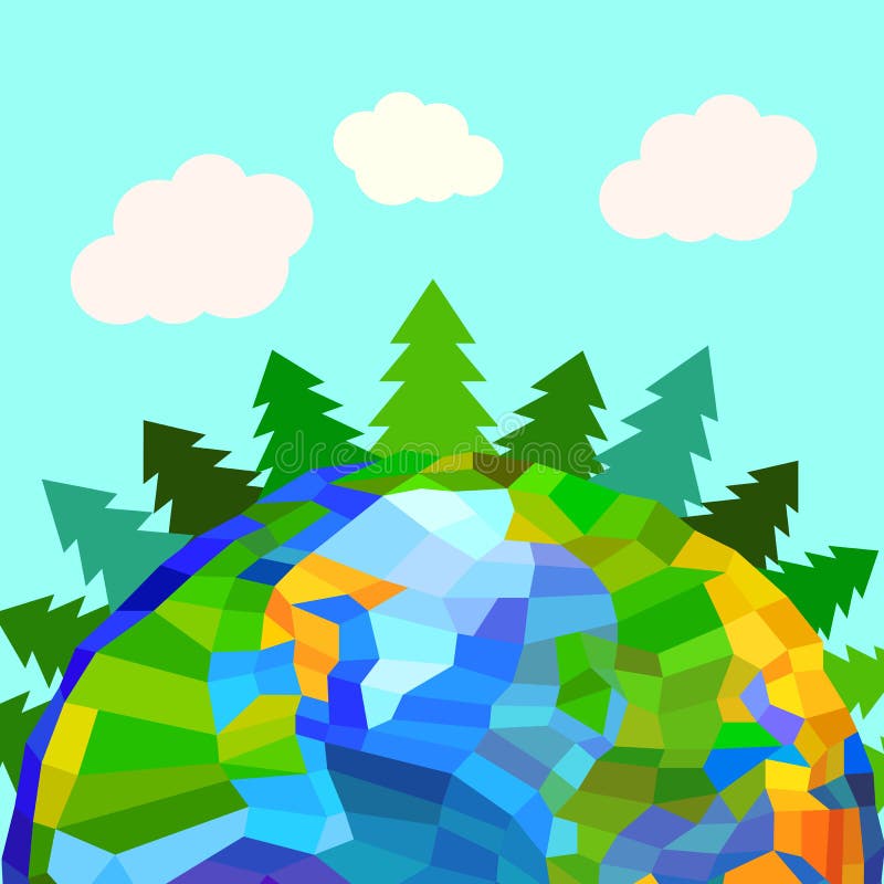 Globe World Vector Earth Globe Planet Graphic Stock Vector ...