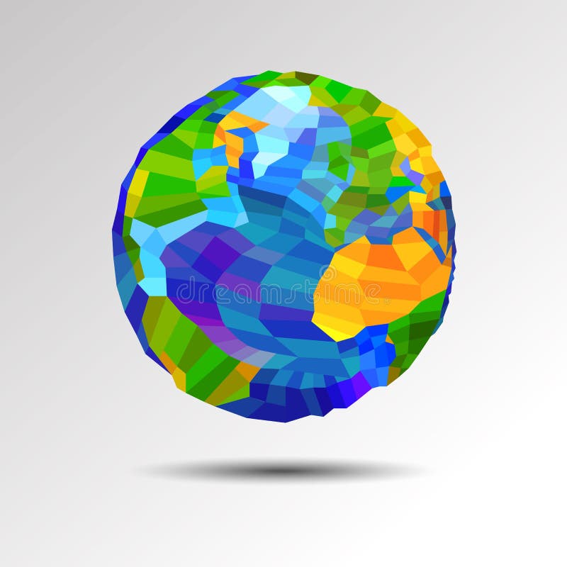 Globe World Vector Earth Globe Planet Graphic Stock Vector ...