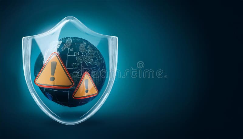 A Globe Wrapped in a Transparent Shield, with Health Warnings and ...