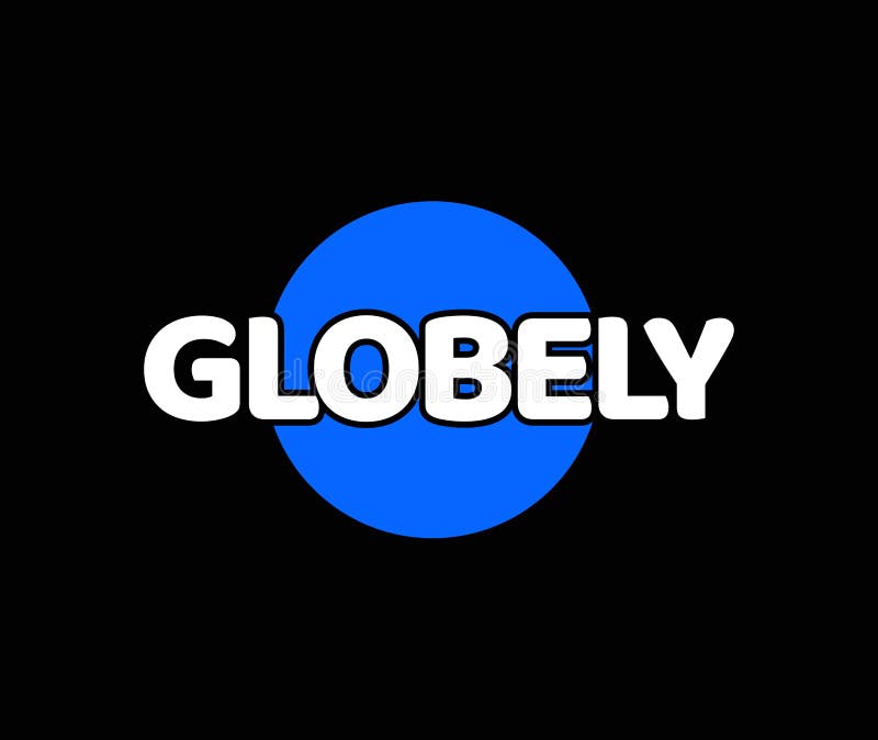 `Globely` Abstract Company Name with Blue Globe Vector Stock Vector ...