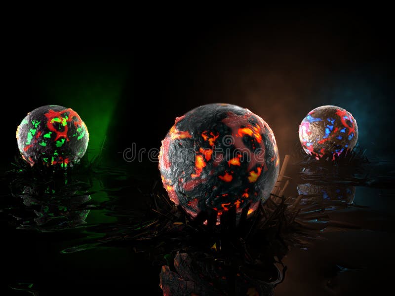 Globes in fire stock illustration. Illustration of circle - 18965686