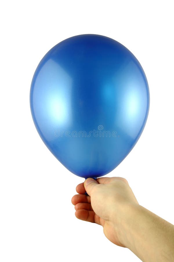 Globo azul foto de archivo. Imagen de tiro, blanco, gente - 18214442