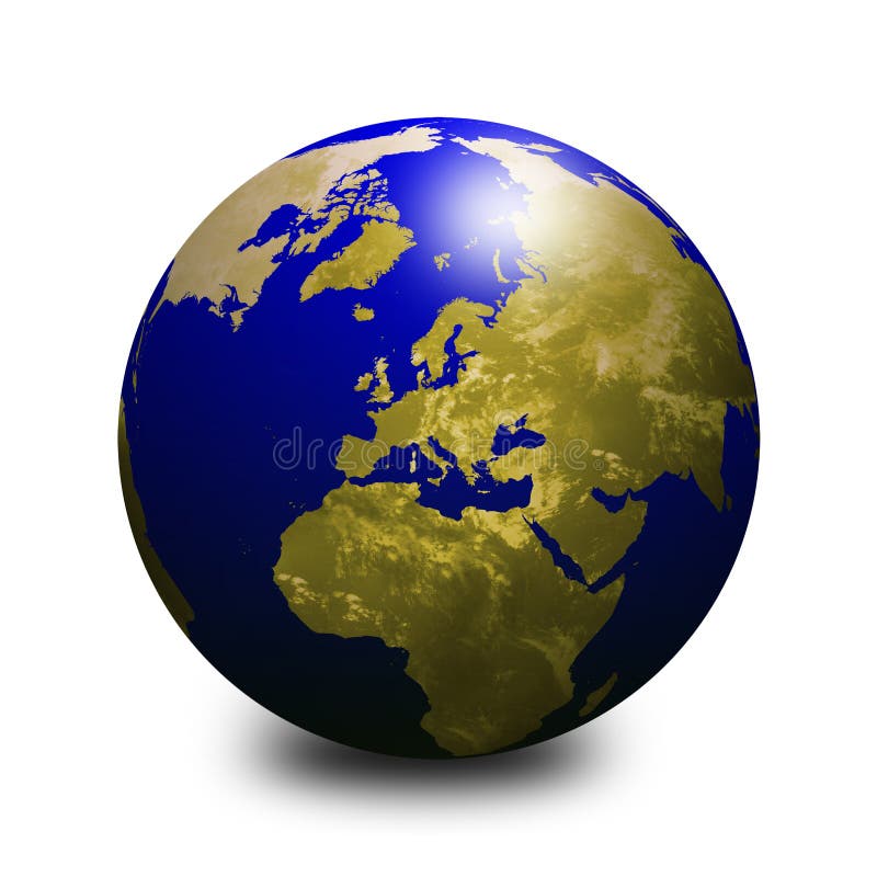 Globo azul del mundo stock de ilustración. Ilustración de mundo - 10946483