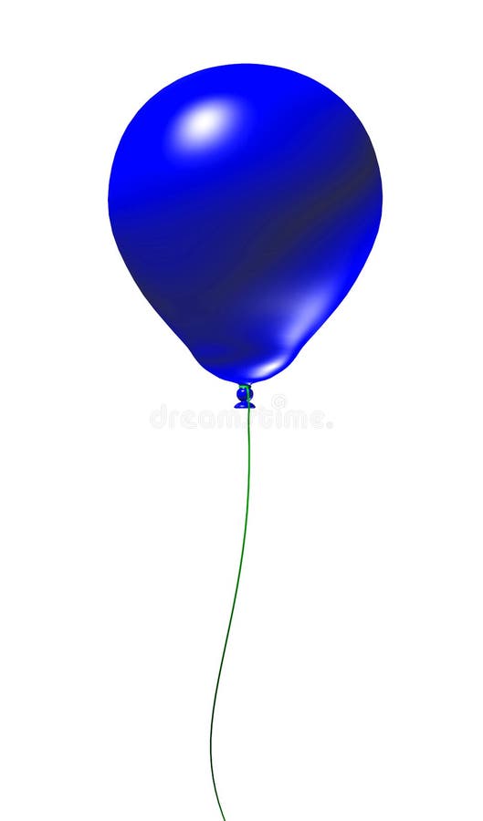 Solo globo azul reflexivo stock de ilustración. Ilustración de azul ...