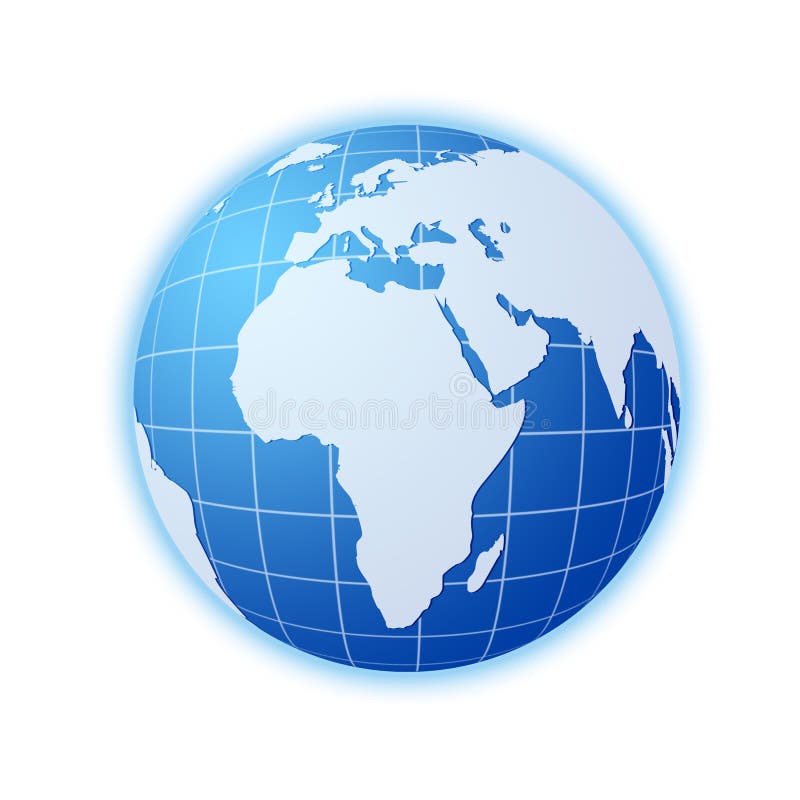 Fondo Azul 3 Del Globo Del Mundo Stock de ilustración - Ilustración de ...