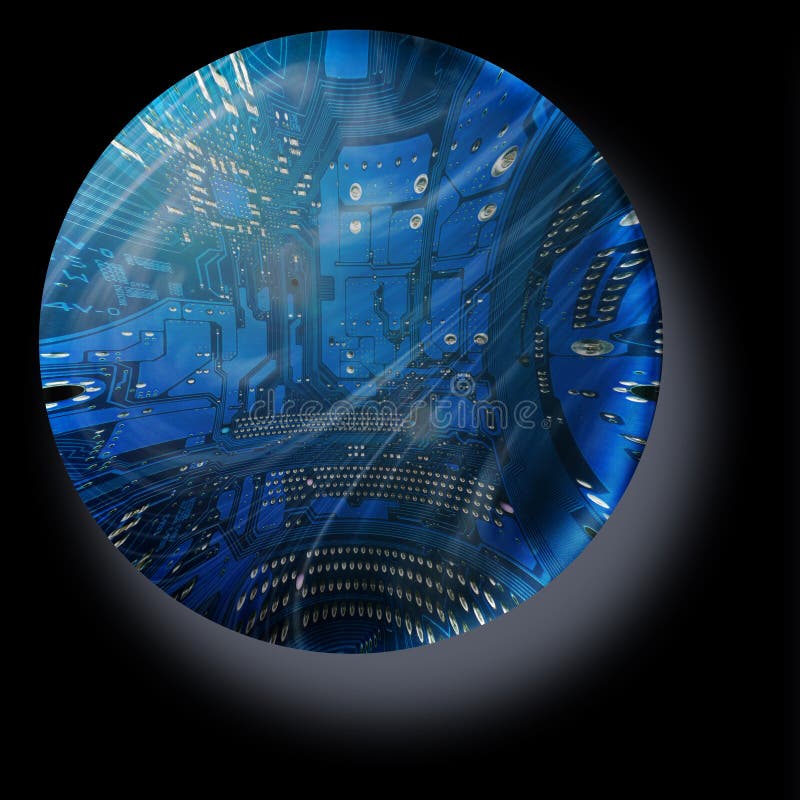 Mundo cibernético stock de ilustración. Ilustración de cobre - 11549244