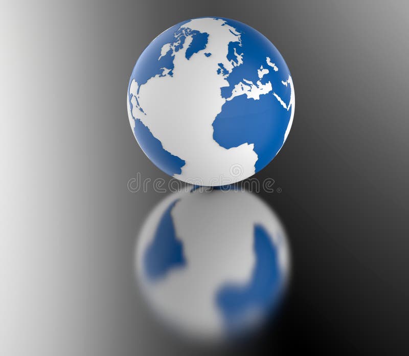 Globo del mundo stock de ilustración. Ilustración de tierra - 63128295