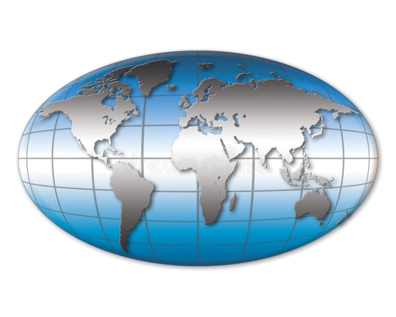 Globo del mundo stock de ilustración. Ilustración de recorrido - 7187033