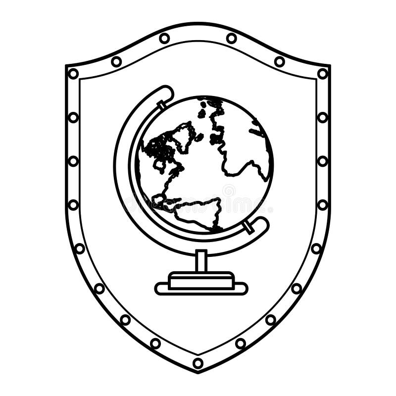 Globo Del Mundo De La Escuela Ilustración del Vector - Ilustración de ...