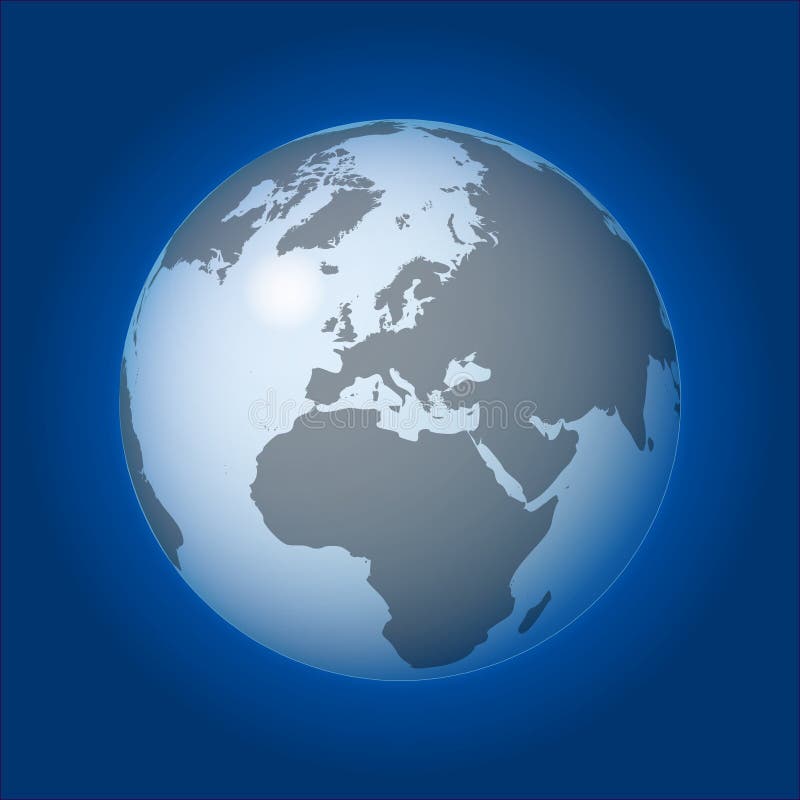 Globo del mundo del vector ilustración del vector. Ilustración de ...