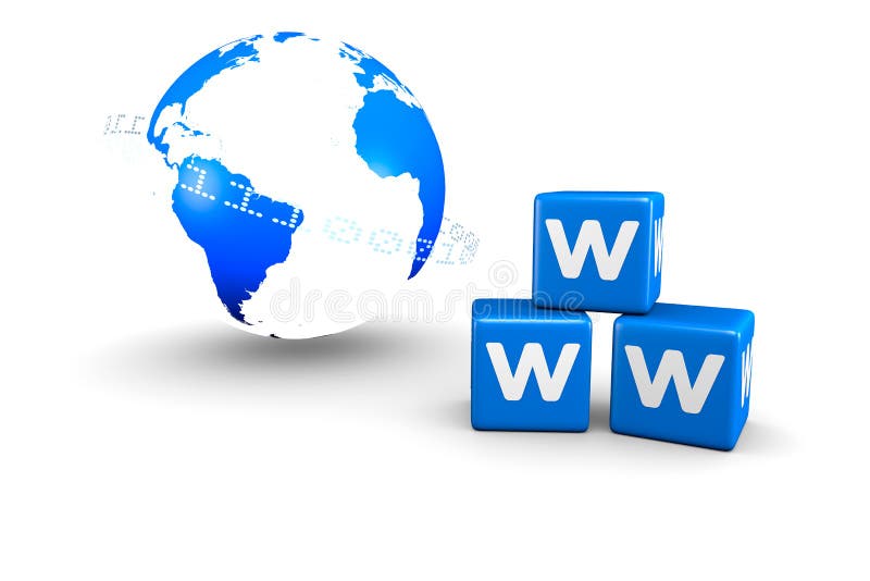 Globo Del Mundo Y Texto Del World Wide Web Imagen. Imagen: 19996198