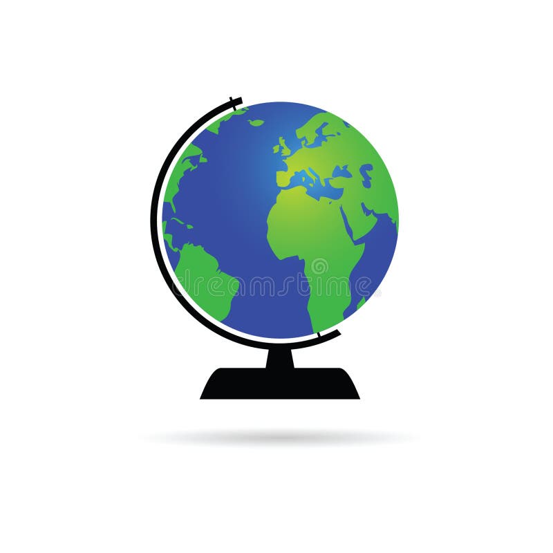 Globo Del Vector Del Color Del Mundo Ilustración del Vector ...