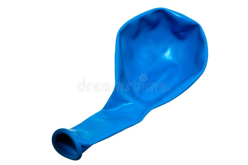 Globo desinflado azul foto de archivo. Imagen de aniversario - 97053322