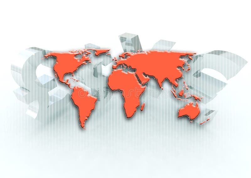 Globo do mapa de mundo ilustração stock. Ilustração de mundo - 1845548