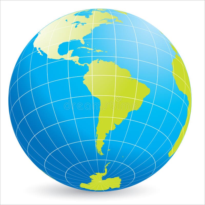 Globo do mundo ilustração stock. Ilustração de norte - 24934879