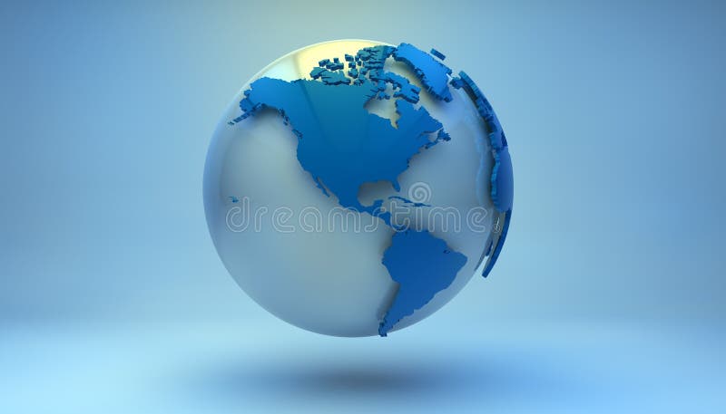 Globo do mundo ilustração stock. Ilustração de azul, fundo - 28398384
