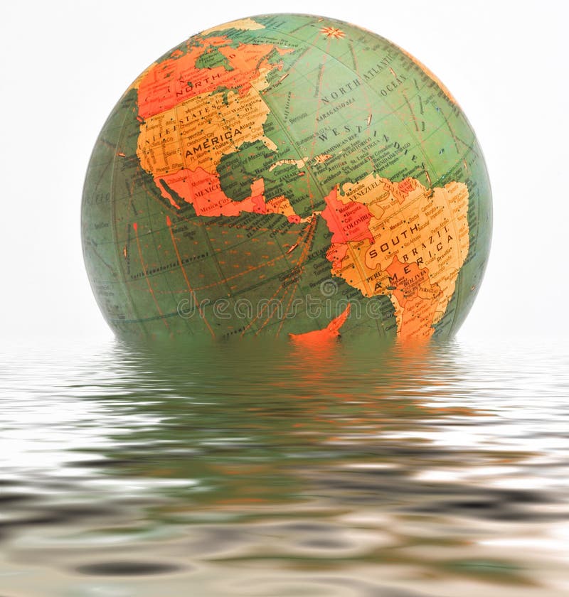 Globo do mundo foto de stock. Imagem de equador, oceano - 39057096