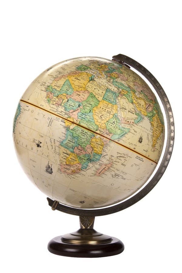 Globo do mundo - isolado foto de stock. Imagem de explorar - 15621974
