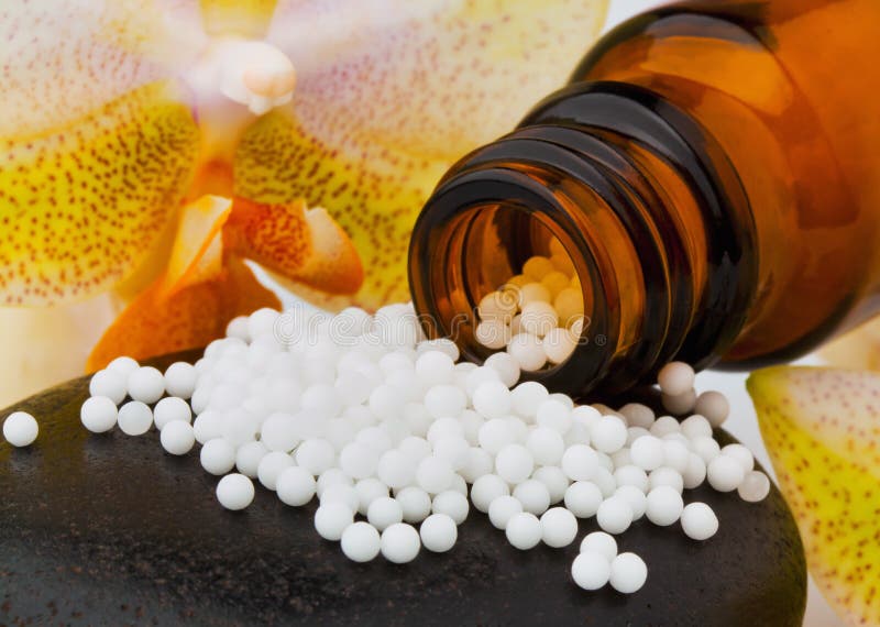 Homeopathy. Globules As Alternative Medicine Stock Image - Image of ...