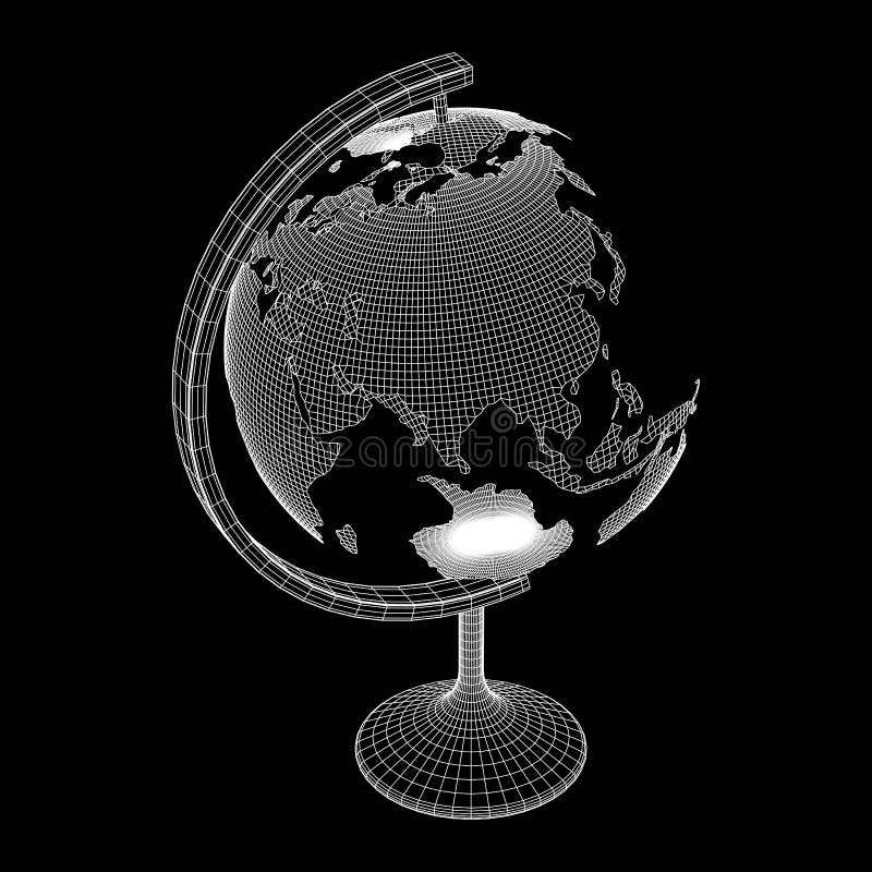 Globus concept. Vector stock vector. Illustration of axis - 135421899