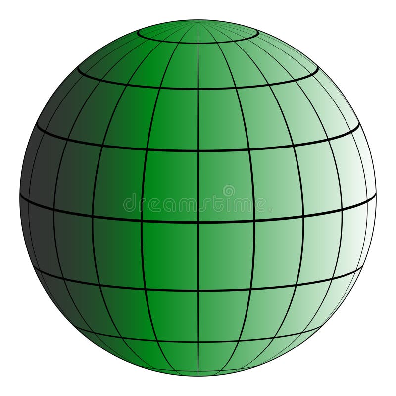 Earth grid 3d stock illustration. Illustration of color - 589968