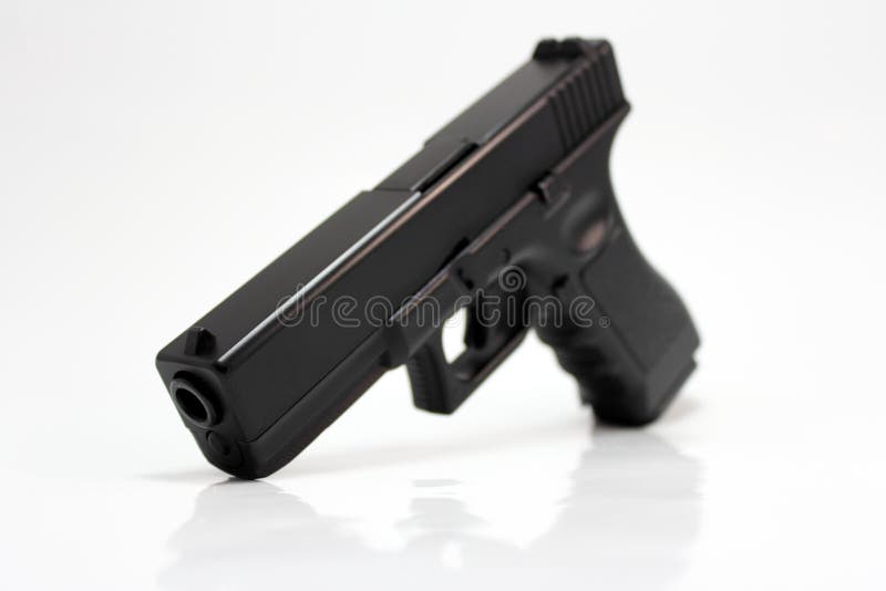 Glock 9mm pistool stock foto. Image of halfautomatisch - 14558326