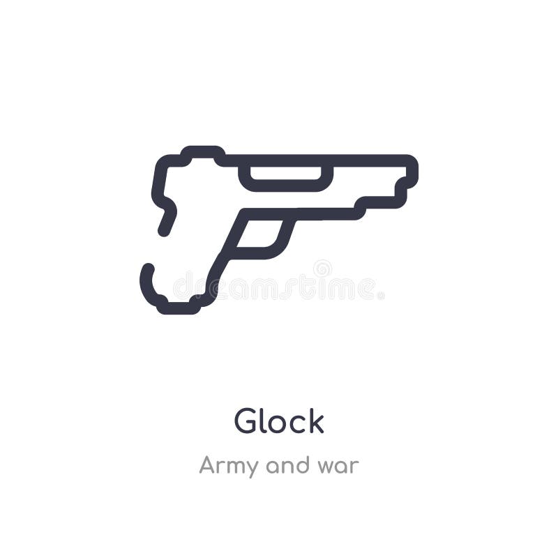 Glock Outline Stock Illustrations – 43 Glock Outline Stock ...