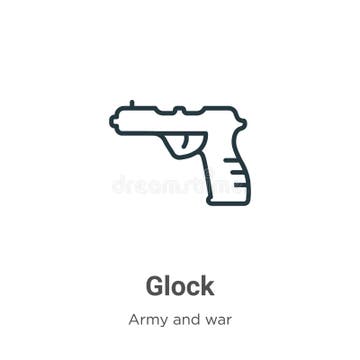 Glock Outline Stock Illustrations – 43 Glock Outline Stock ...